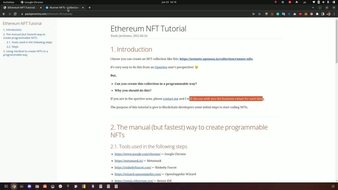 Ethereum NFT Tutorial 1