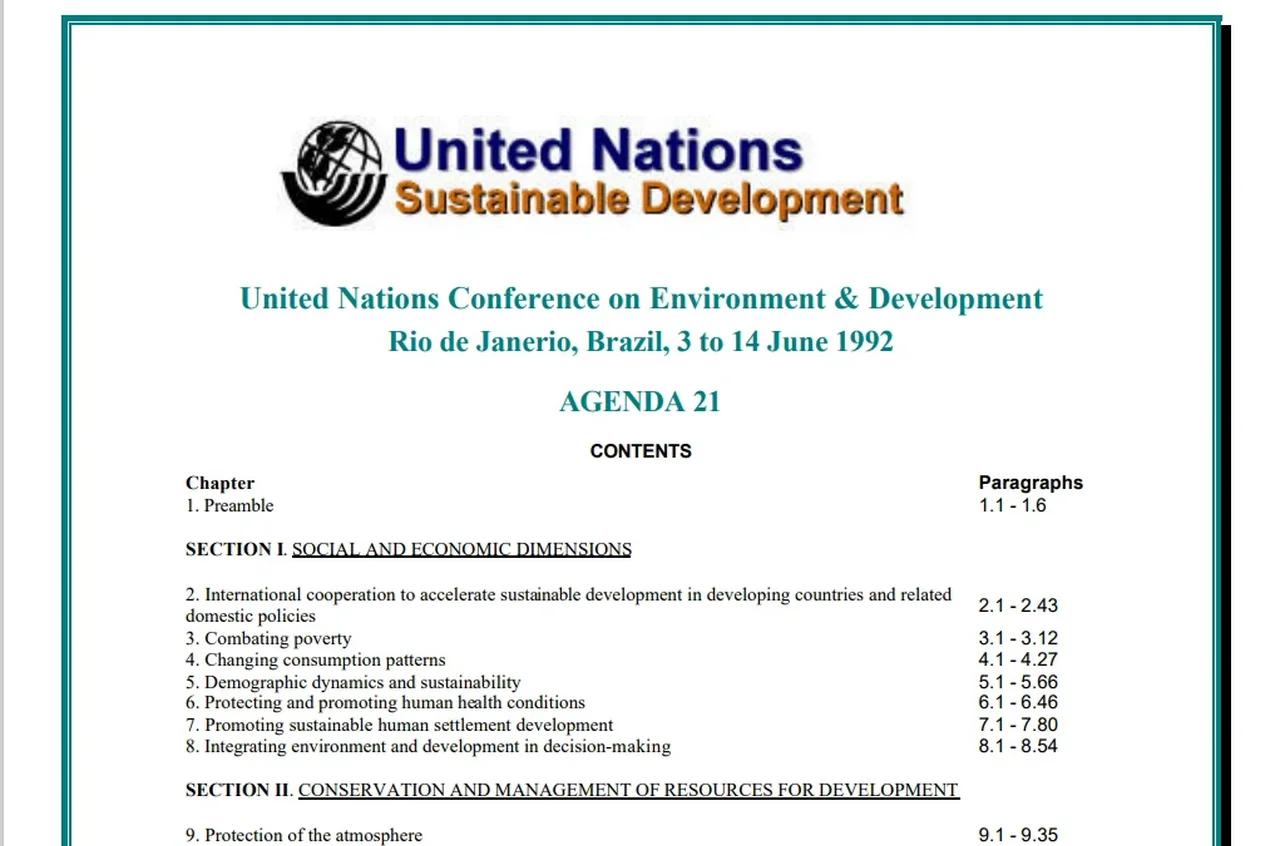 UN - Agenda 21 Document