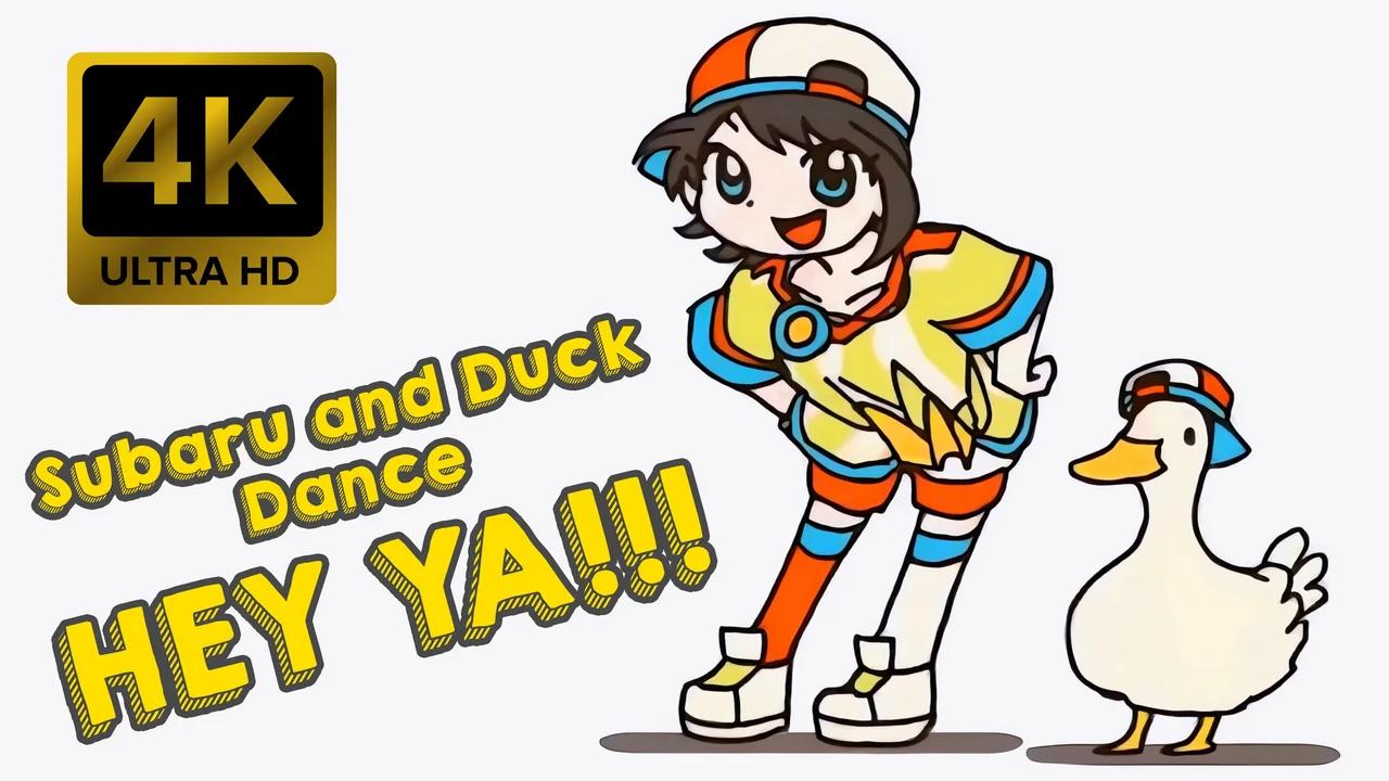 Subaru and Duck Dance - Hey Ya! [4K 60FPS AI Remastered]