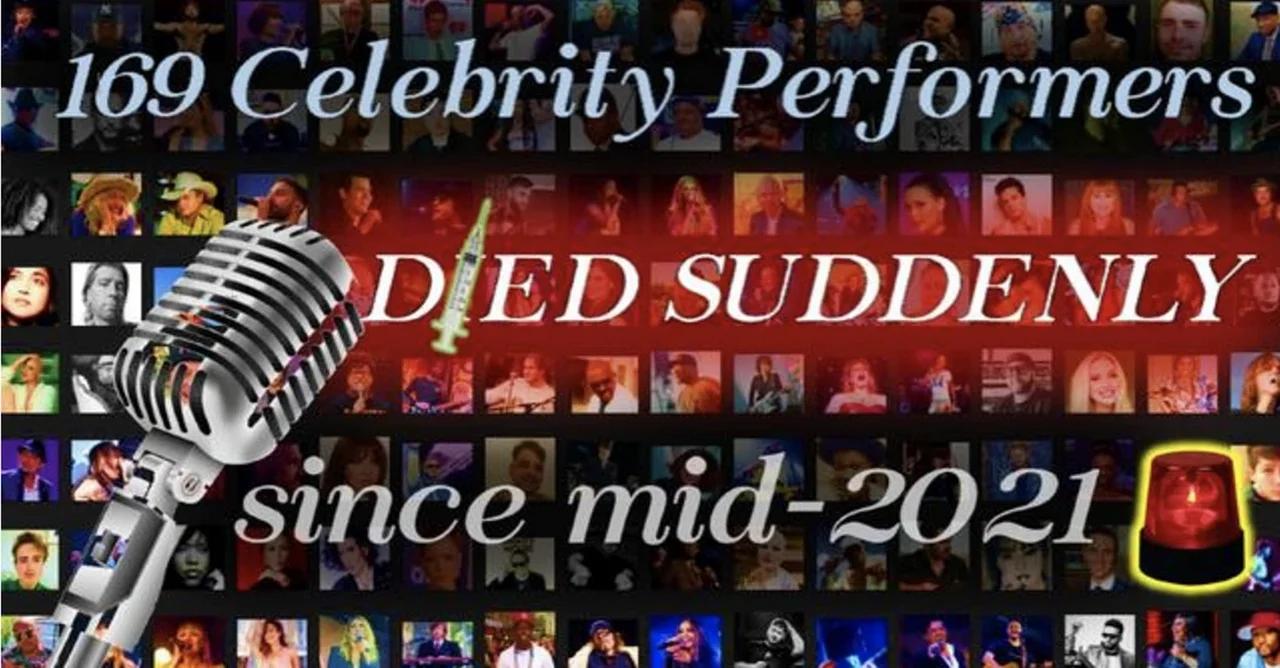 Died Suddenly - Clotshot Celebrity Stage Performers Edition - 169 Dead ...