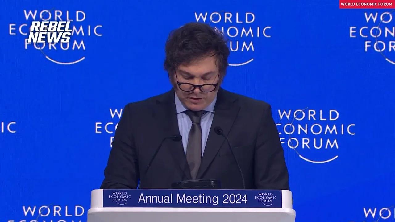 Javier Milei, Argentinian Preseident, burns down globalism at WEF ...
