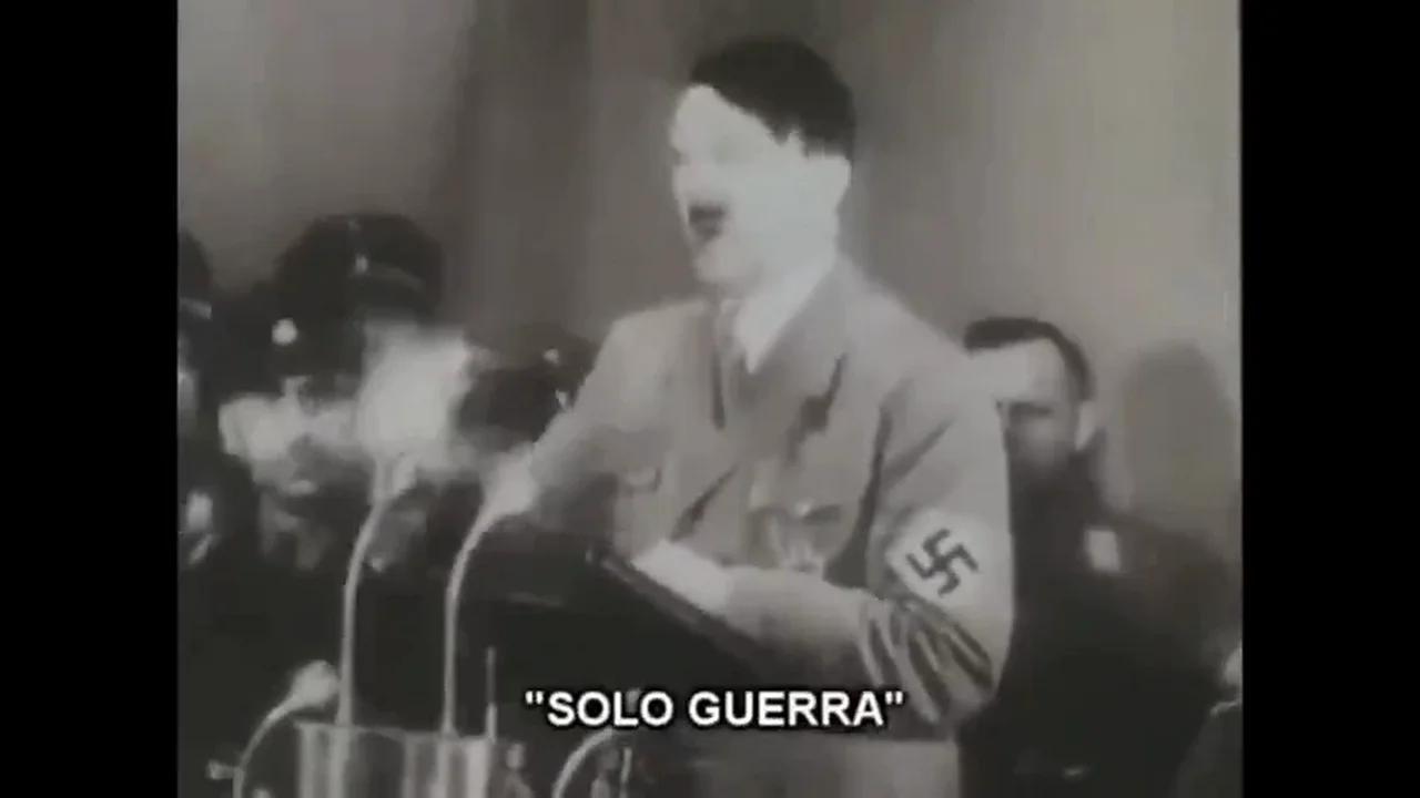 hitler discurso, justifica la segunda guerra mundial.