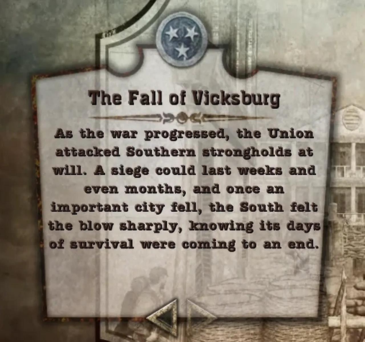 Civil War - Secret Missions - M10 - The fall of Vicksburg...