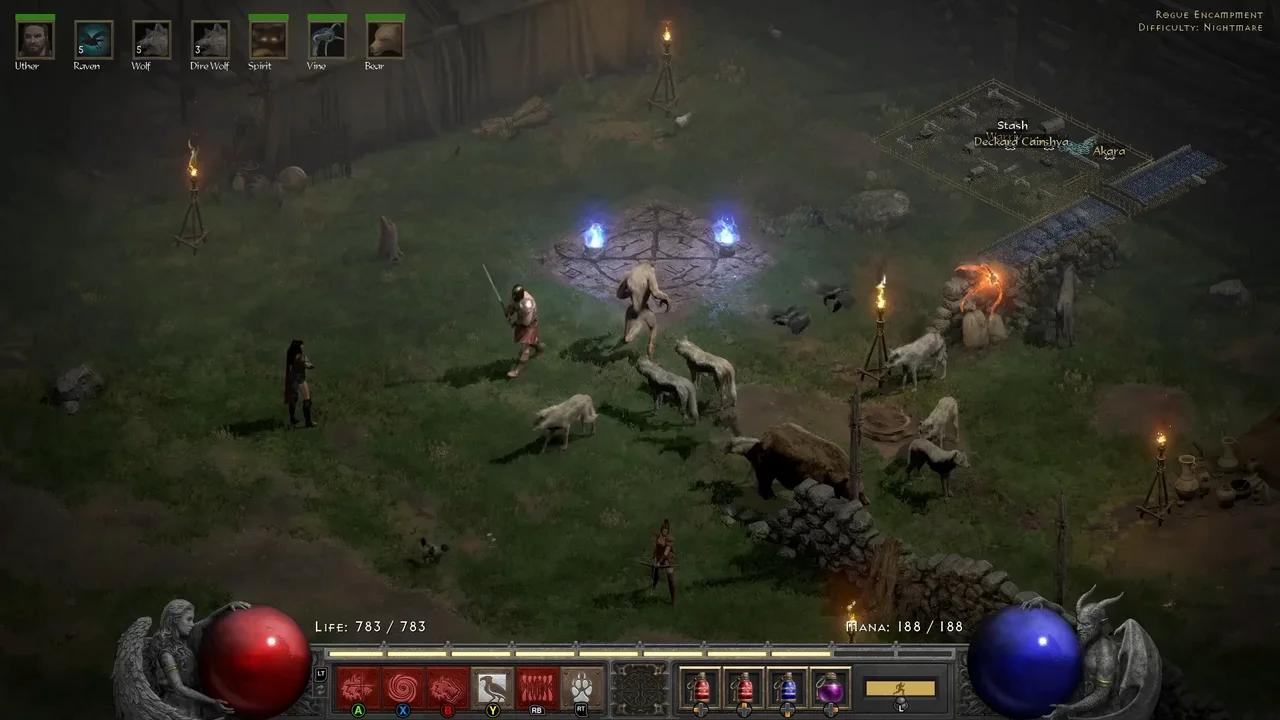 diablo 2 res p44 - the blood countess helps me build a new bloodfist