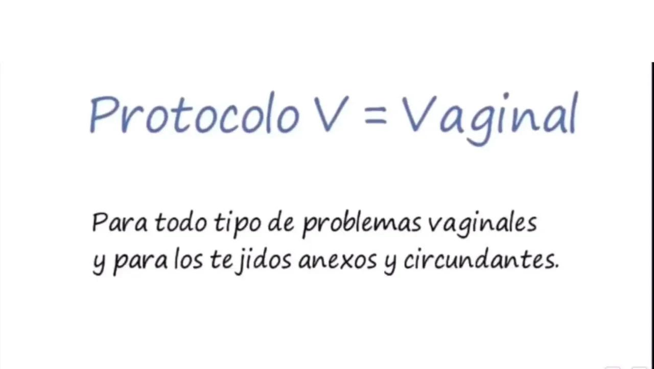 Protocolo V - Vaginal con CDS