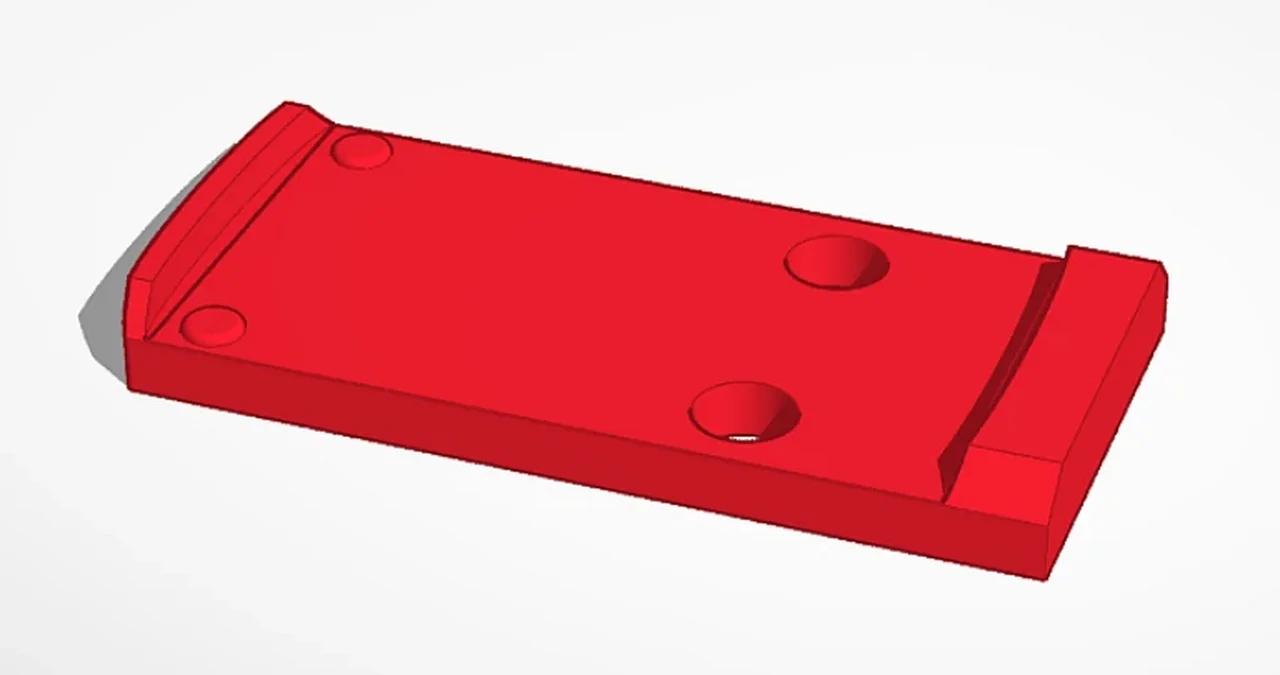 RMSc Adapter Plate for DDP cut with no pins.