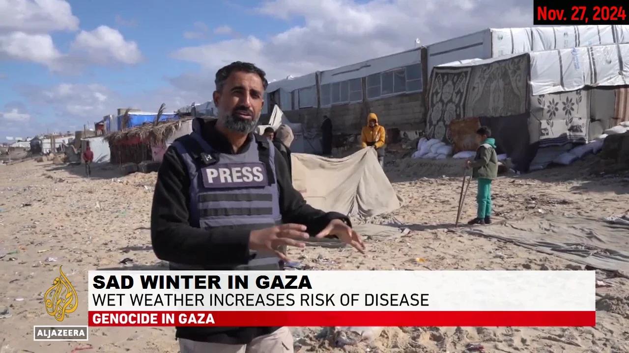 Sad Winter in Gaza