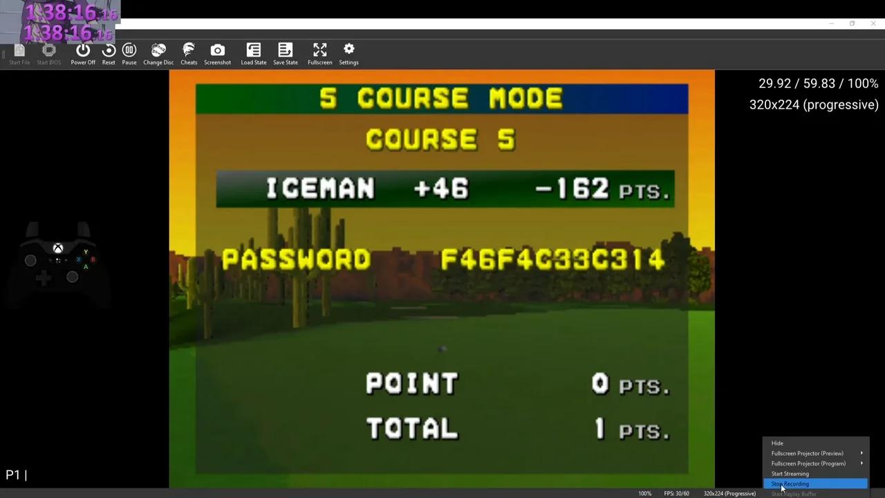 Hot shots golf 5 course speedrun 1:38:16