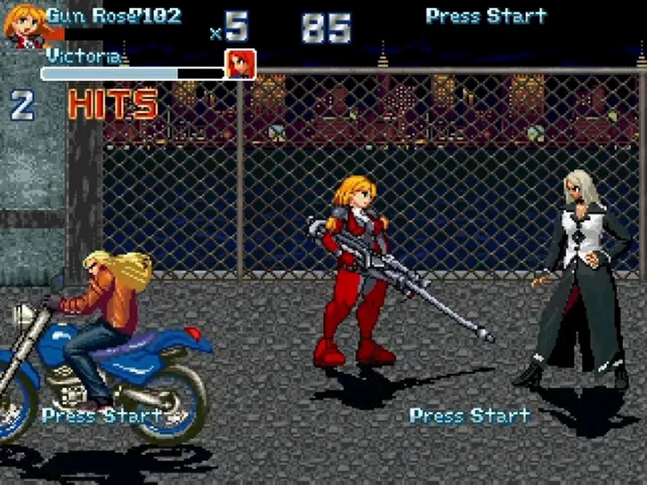 Crime Busters openbor playthrough Gun Rose