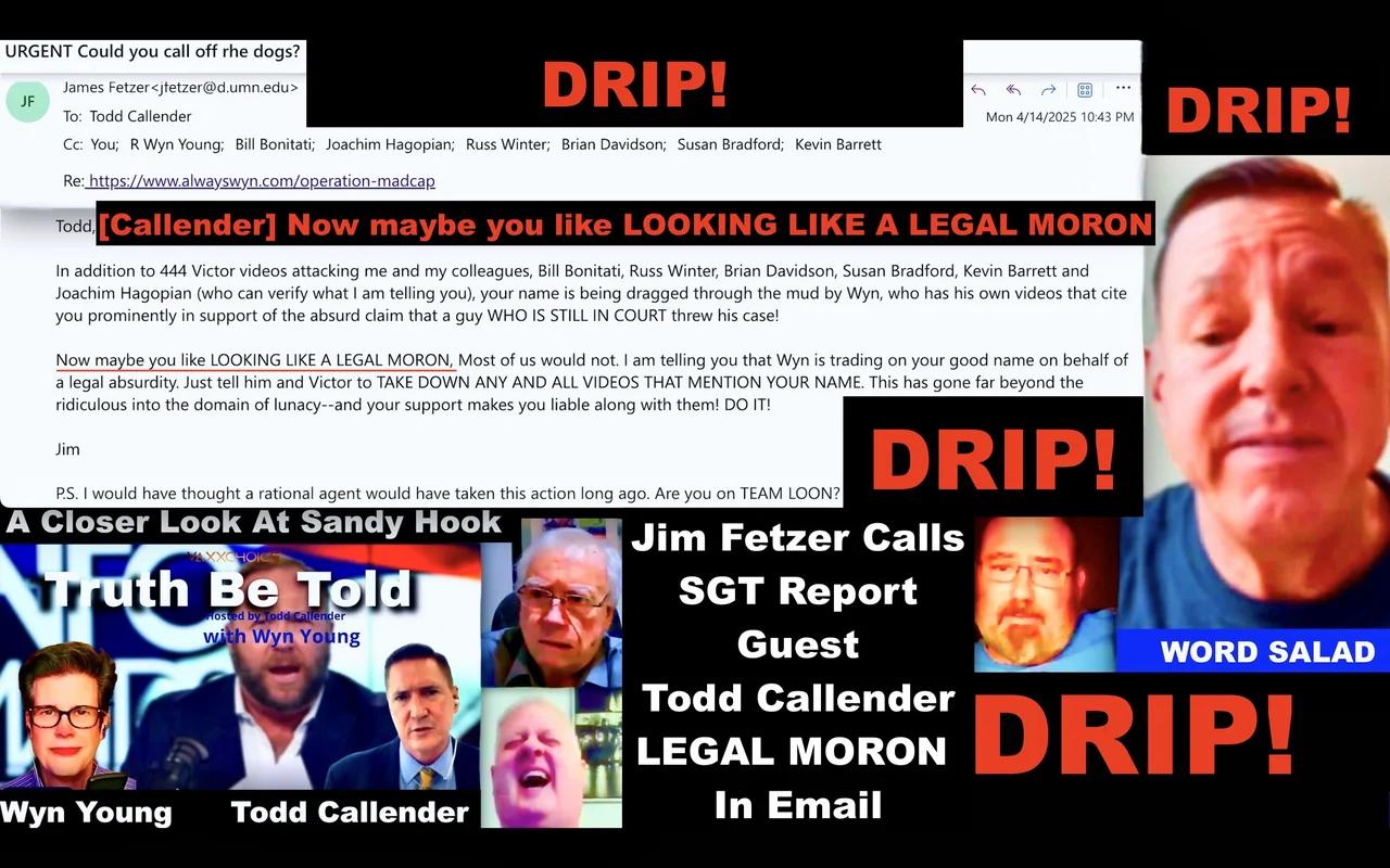 Jim Fetzer Calls SGT Report Guest Todd Callender LEGAL MORON In Kevin ...