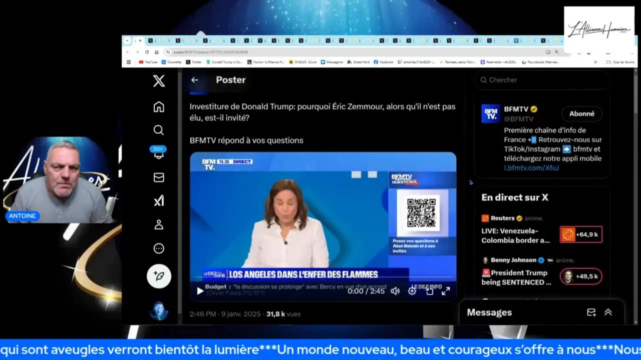 AH2020 LE LIVE DU 10/1/2025- Antoine Cuttitta Alliance Humaine 2020- VIDEO LIGHT (10-01-2025)