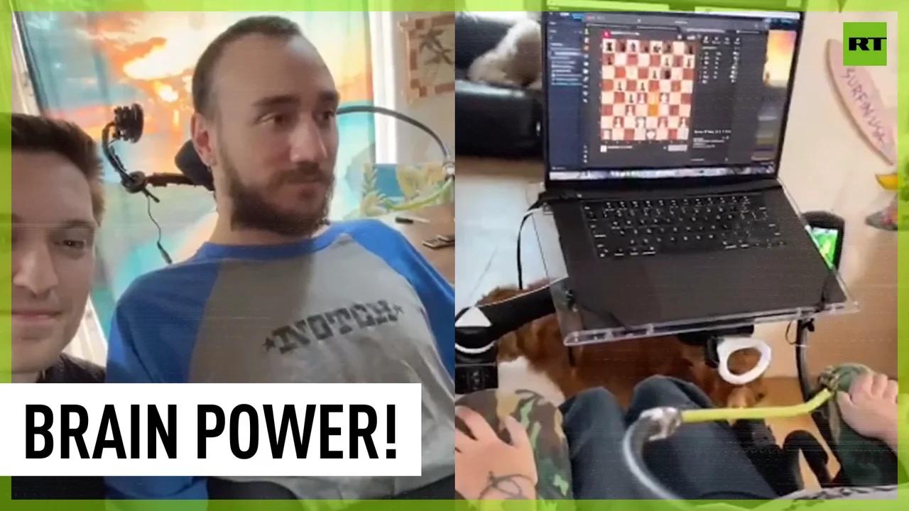 First Neuralink brain chip patient shown playing chess