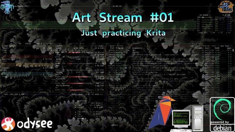 Krita digital art practice