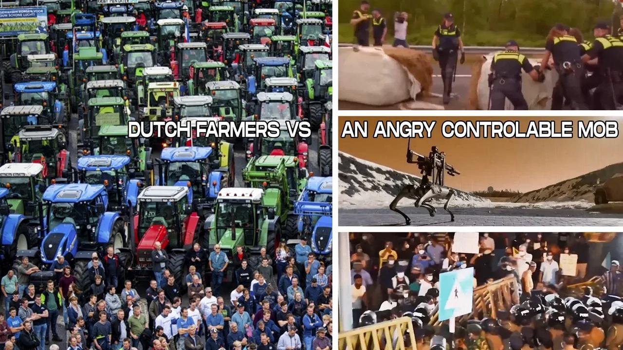 DUTCH FARMERS VS AN ANGRY CONTROLABLE MOB | GREG REESE - INFO WARS