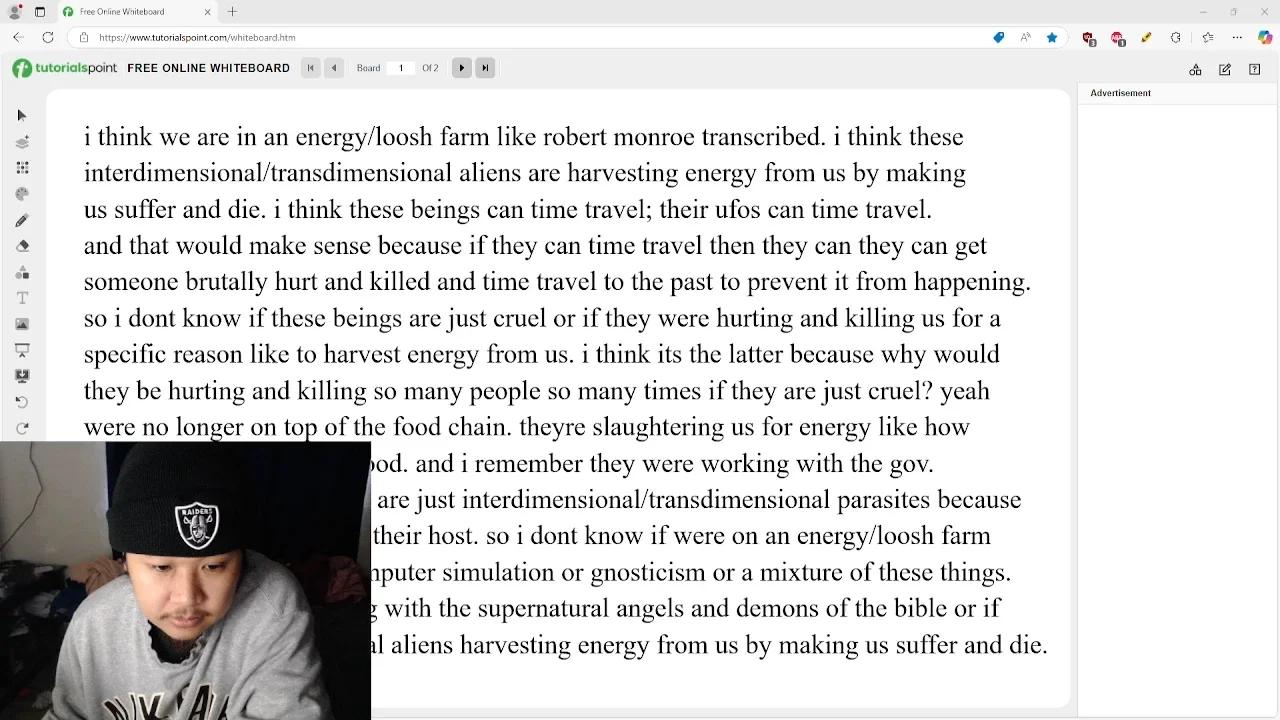 biblical/loosh farm/Gnosticism/simulation