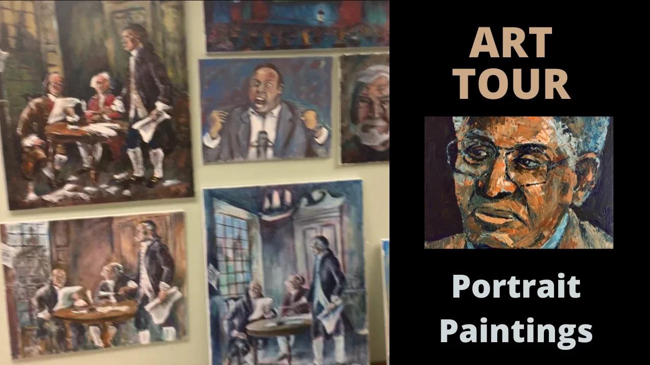 ART TOUR - Portrait Paintings - Liberty Portraits - Acrylic Paint ...