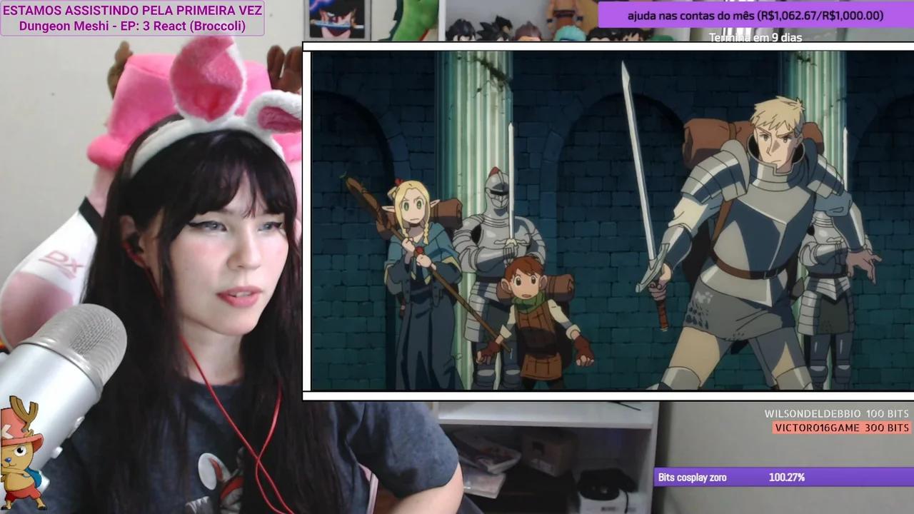VODs de DUNGEON MESHI | React dos Episódios [03]