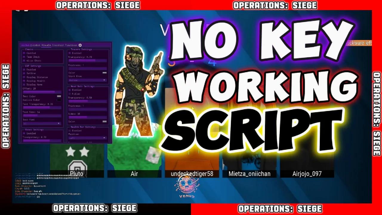 Operations Siege Script Roblox 2025 | Aimbot, Silent Aim Esp