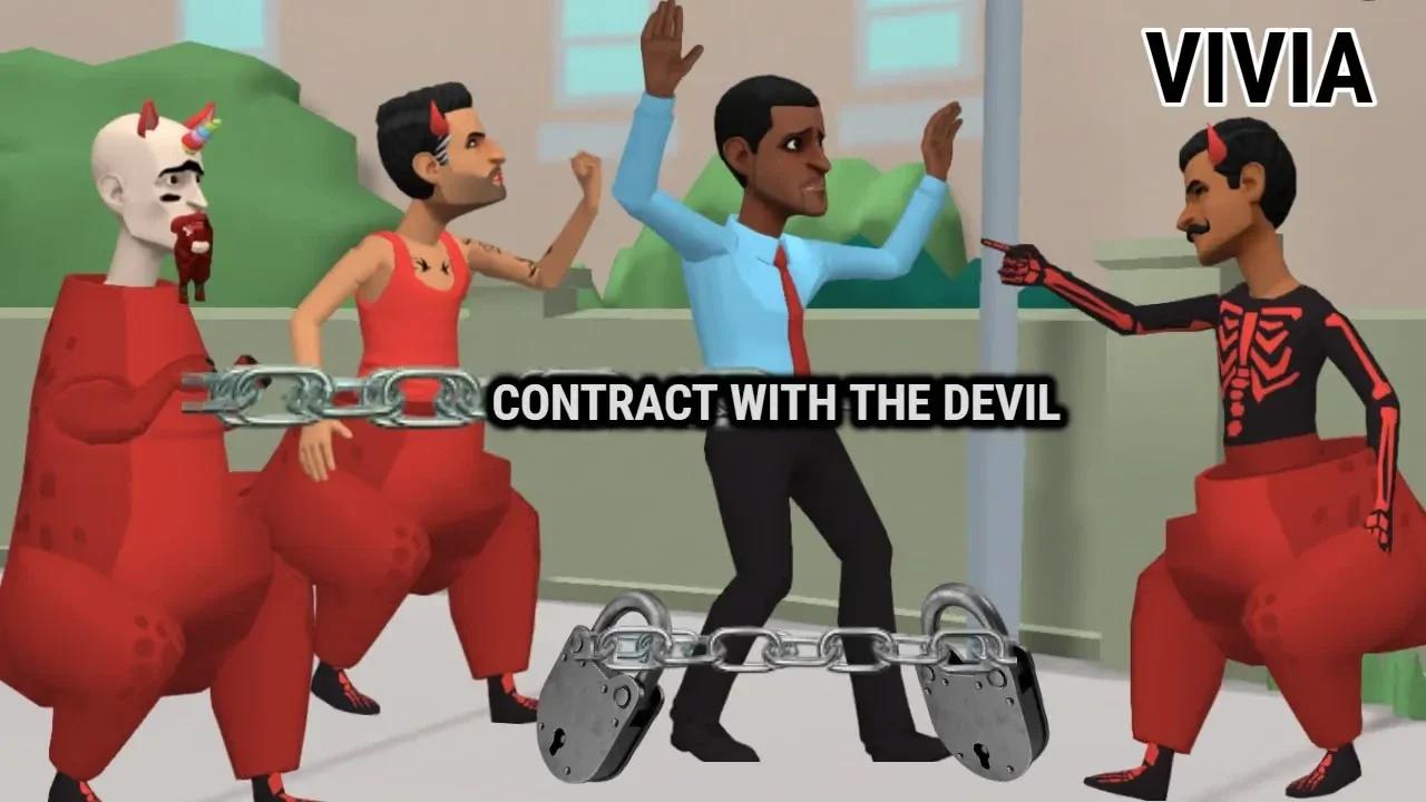 Contract with devil. Christian Animation