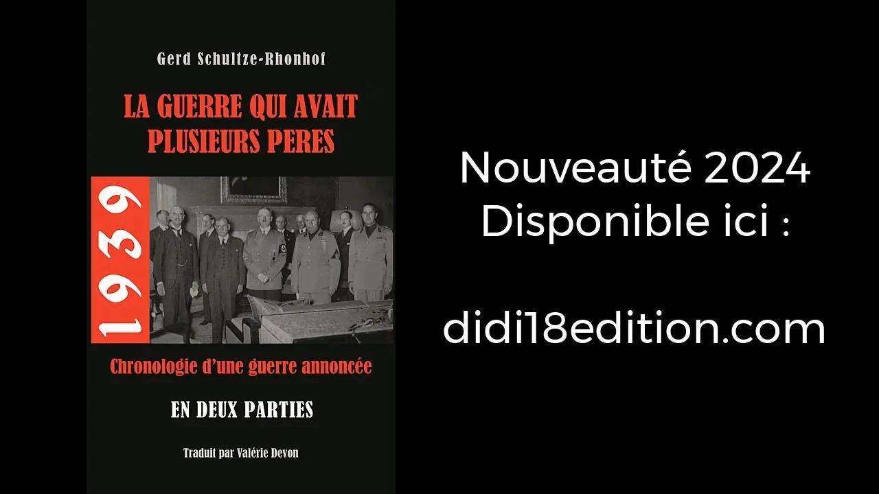 1939 La Guerre Qui Avait Plusieurs Pères Lecture Du Début Du Livre