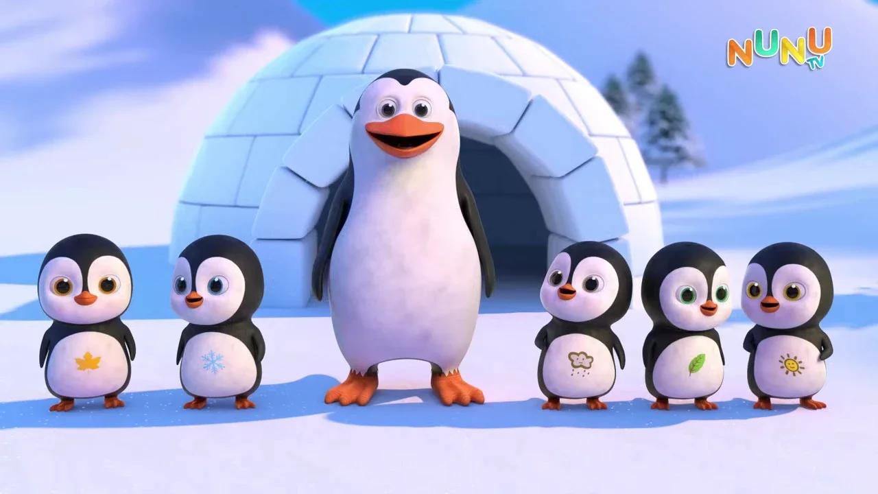 Five Little Penguins ｜ Nursery Rhymes & Kids songs ｜ NuNu TvFive Little ...