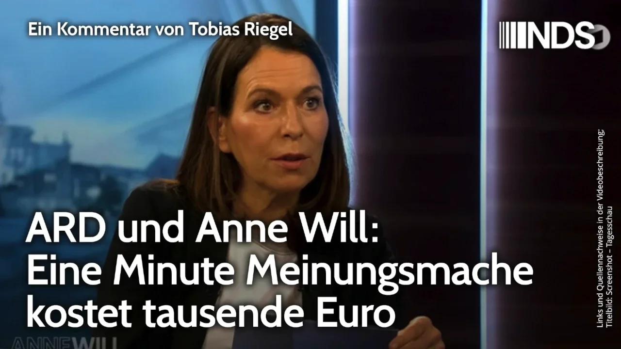 ARD und Anne Will: Eine Minute Meinungsmache kostet tausende Euro ...