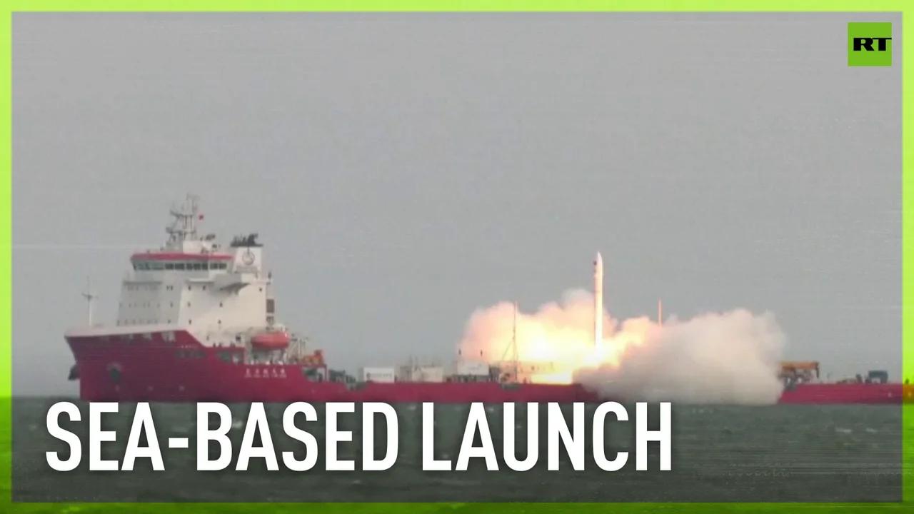 From sea to space| China's CERES-1 rocket launches six satellites into ...