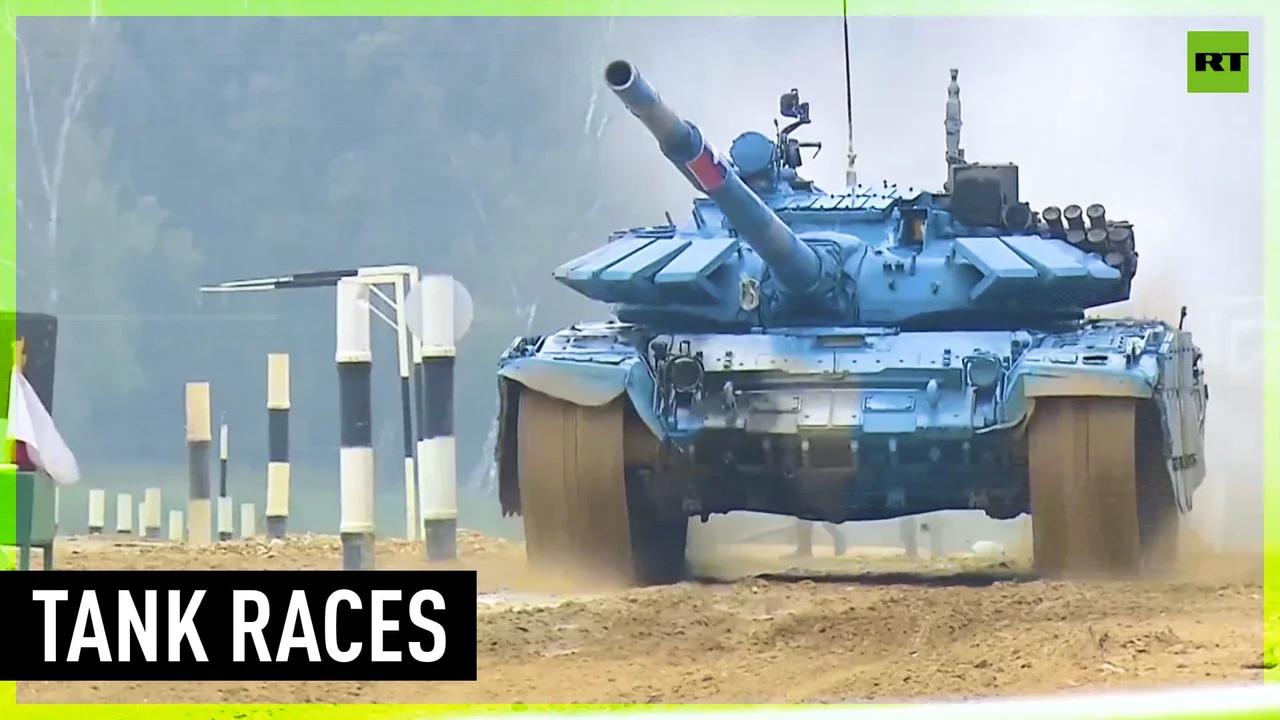 Army Games | Laos, Armenia, Syria & Myanmar compete in Tank Biathlon races