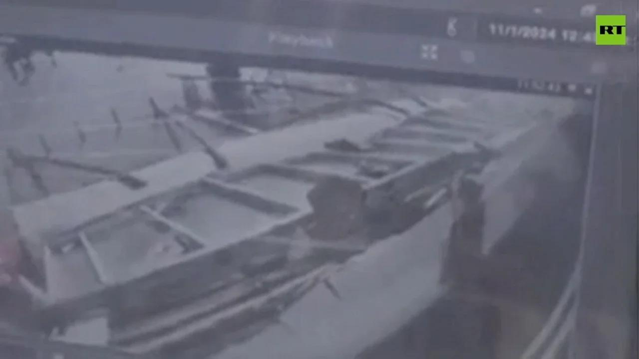 Concrete roof of railway station building Collapses in Serbian city ...