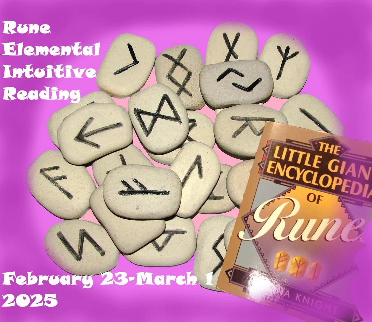 Rune Elemental Reading February 23-March 1, 2025