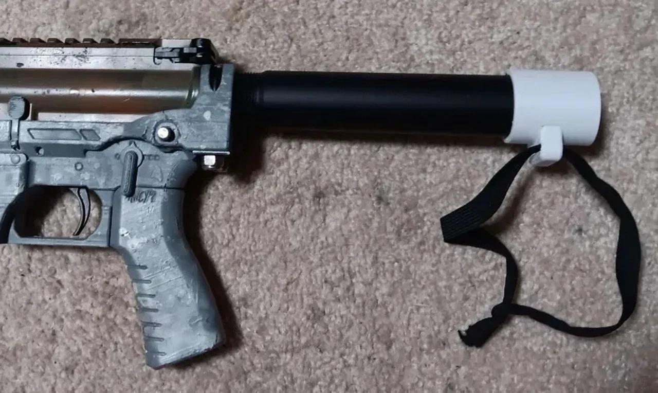 AR pistol buffer tube sling attachment