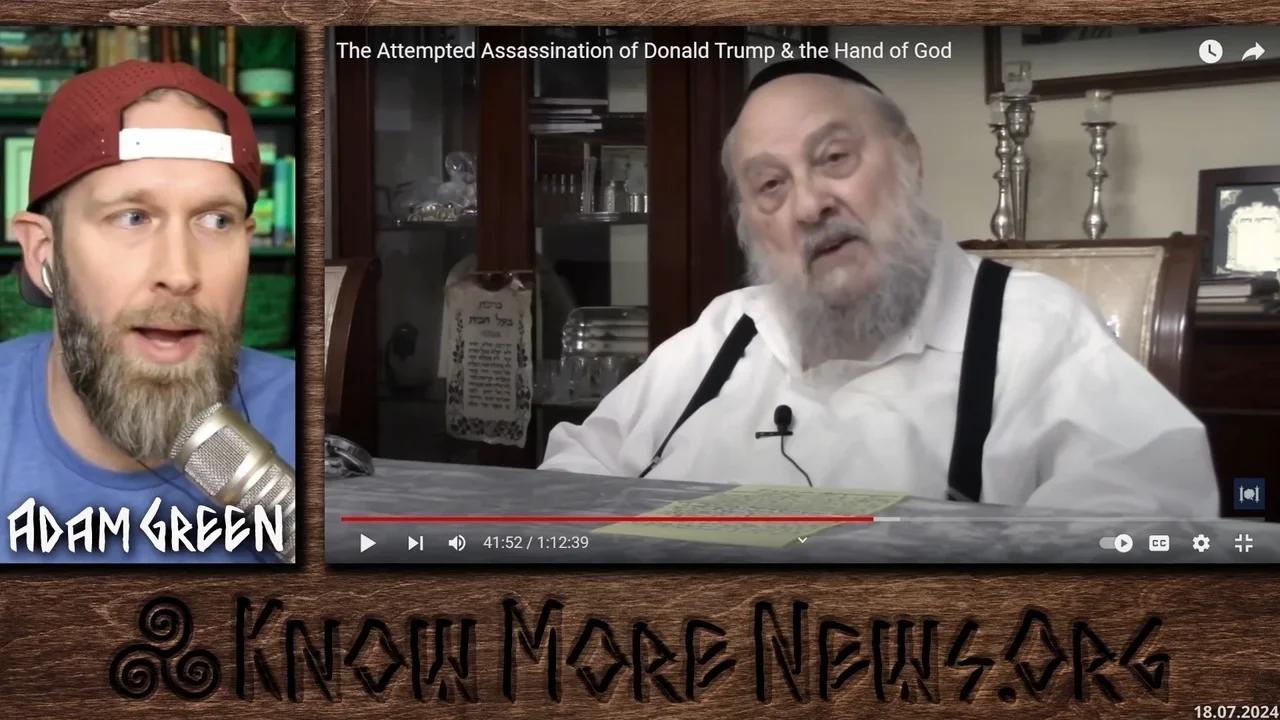 Adam Green - Rabbi Mendel Kessin - God saved Trump in an 'open miracle ...