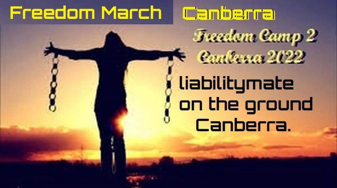 IT HAS BEGUN. ON THE GROUND FREEDOM DAY CANBERRA AUSTRALIA. LETS FINISH ...