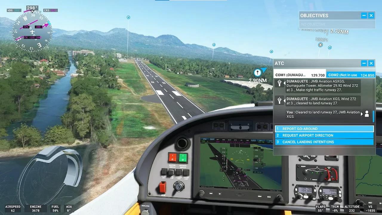 Dumaguete takeoff and landing