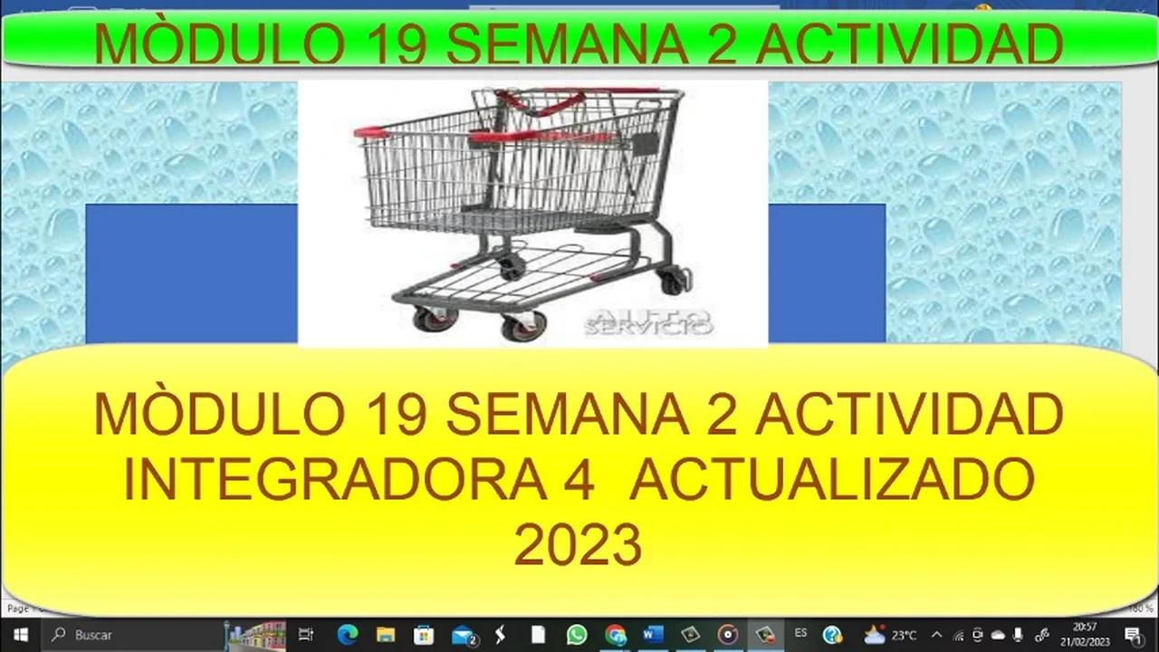 MÒDULO 19 SEMANA 2 ACTIVIDAD INTEGRADORA 4 ACTUALIZADO