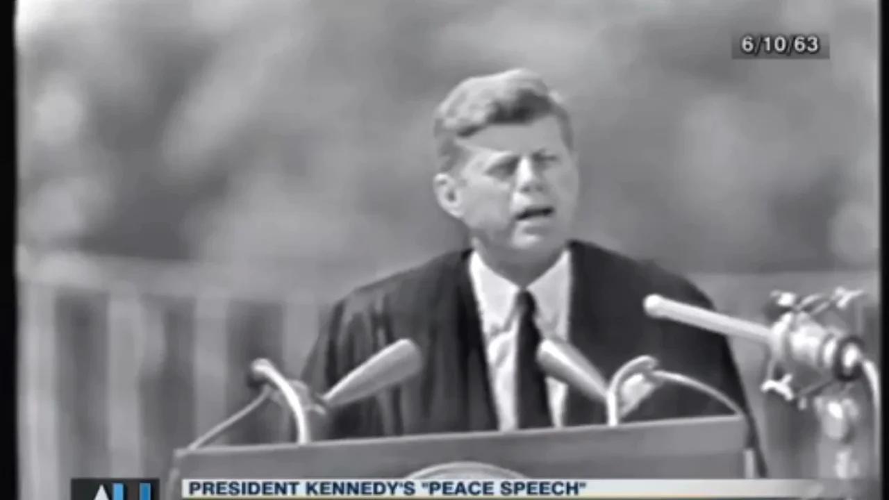 President John F. Kennedy speech