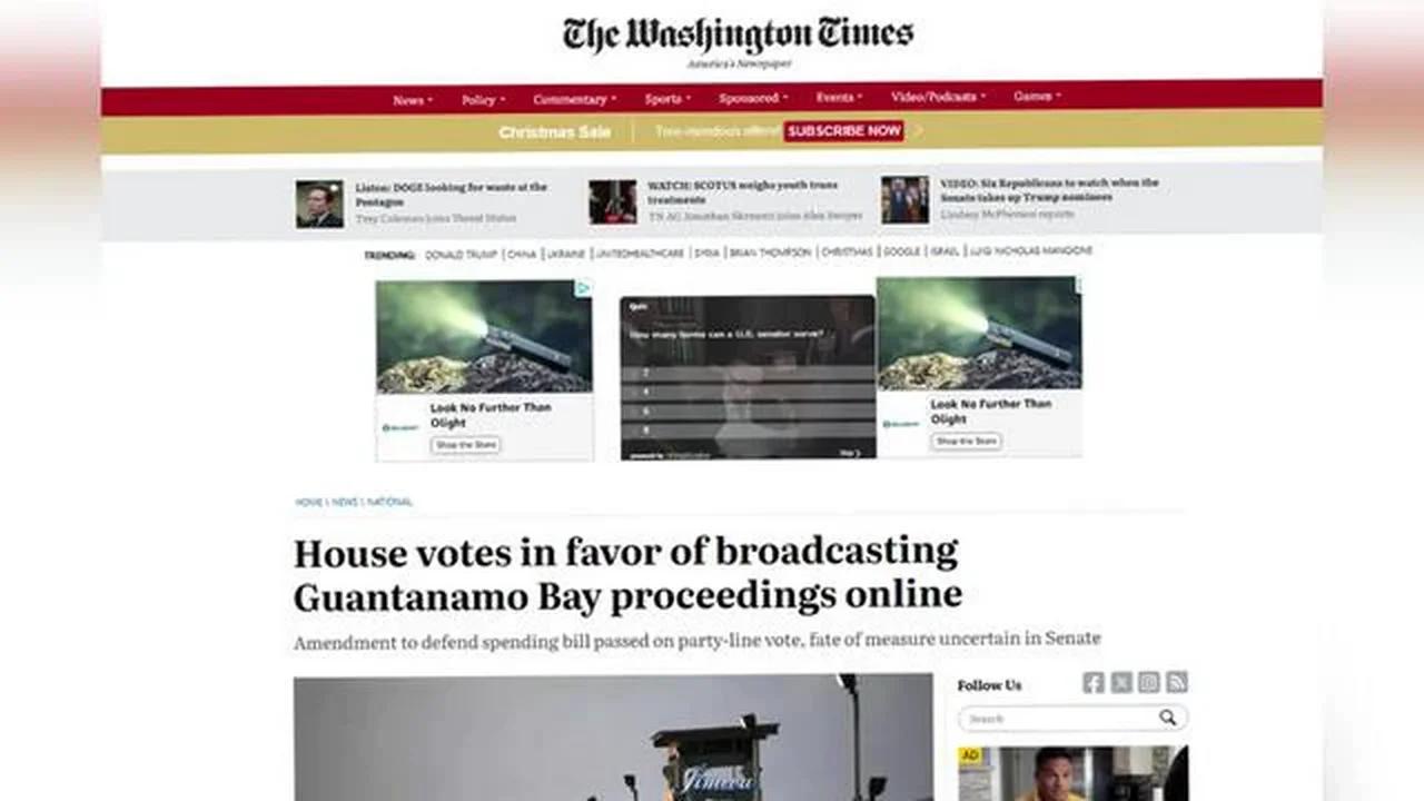 GITMO MILITARY TRIALS 📺 TO BE TELEVISED