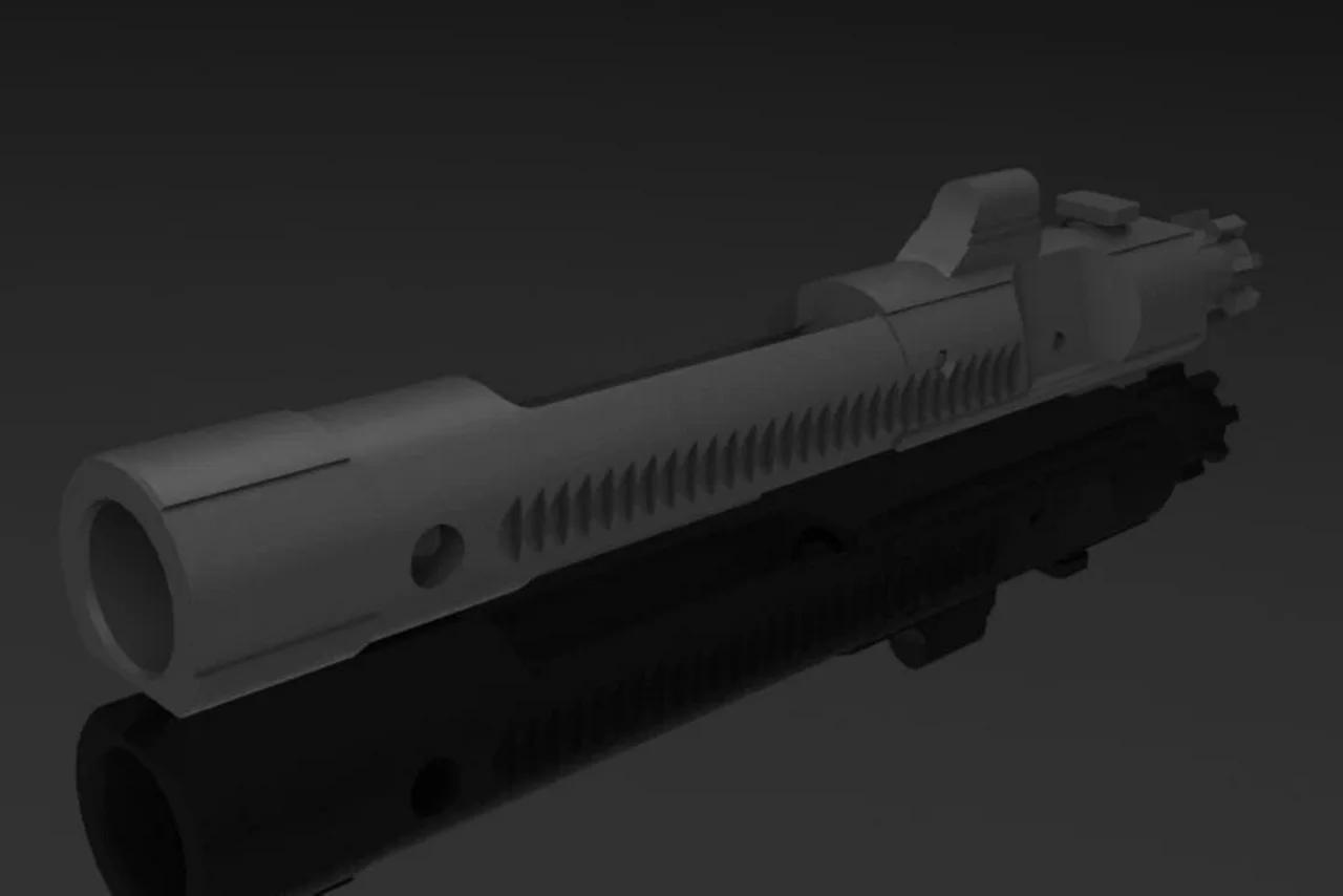 AR-15 bolt carrier group for cmmg piston gun