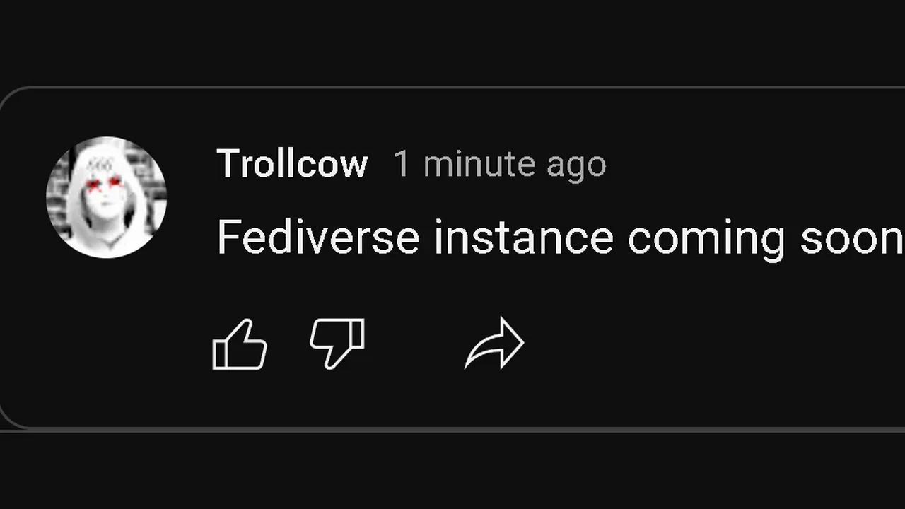 2025-05-10 Trollcow - Fediverse instance coming soon … Jim mean to ...