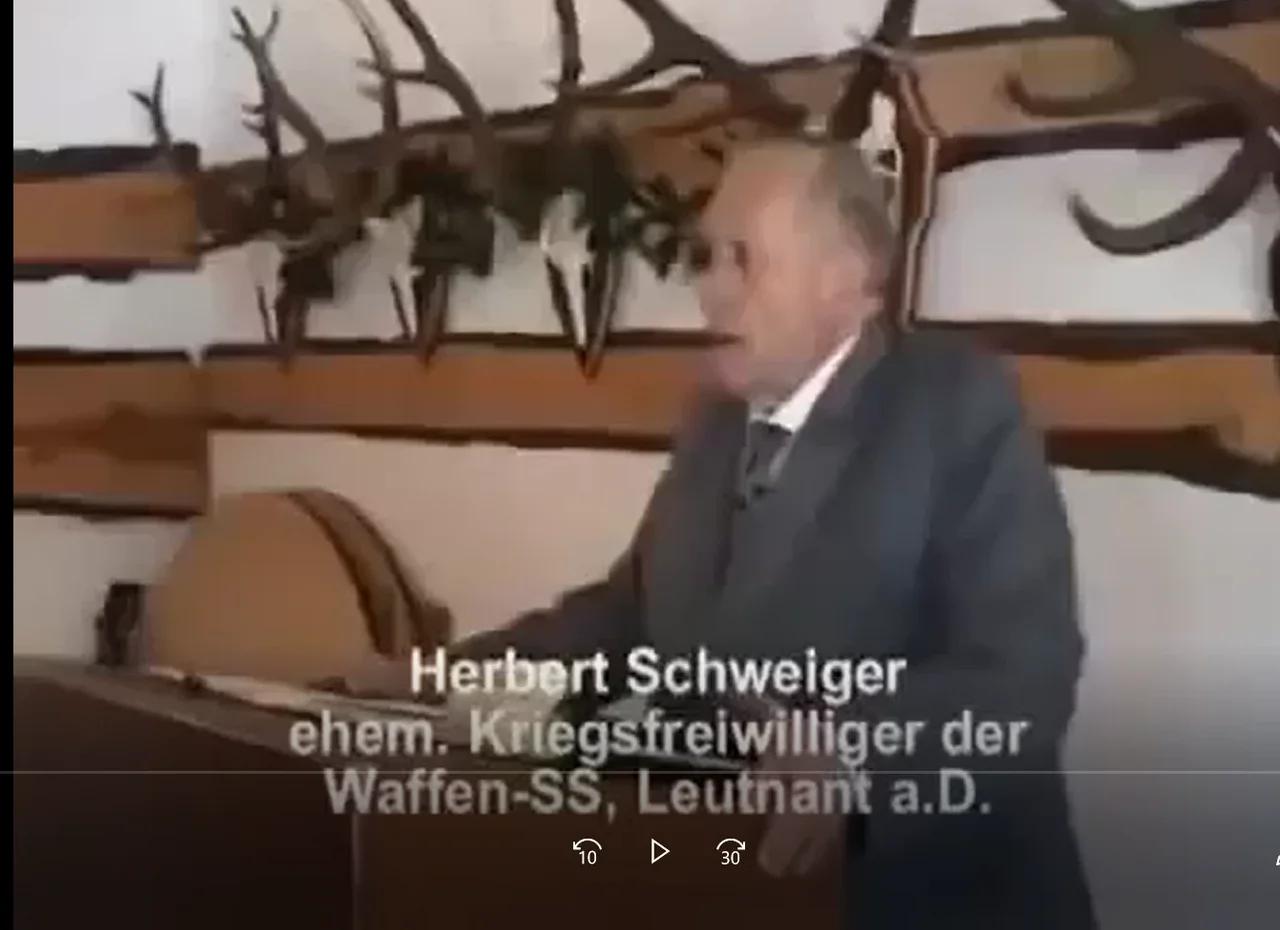 Interview Waffen SS Veteran-Soldaten Erzaehlen ( Herbert Schweiger) 1 ...