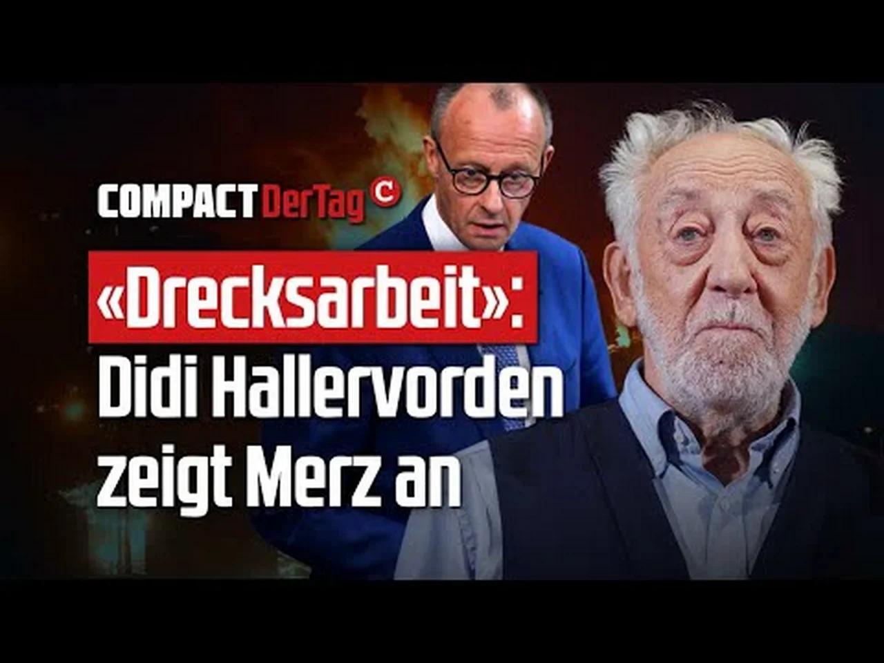 «Drecksarbeit»: Didi Hallervorden zeigt Merz an💥