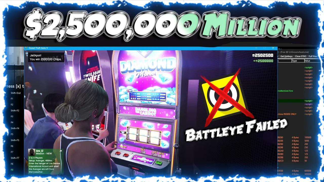 $2,00,00 Million Loop Casino Rig Slot Machine Script for GTA V online 1.69