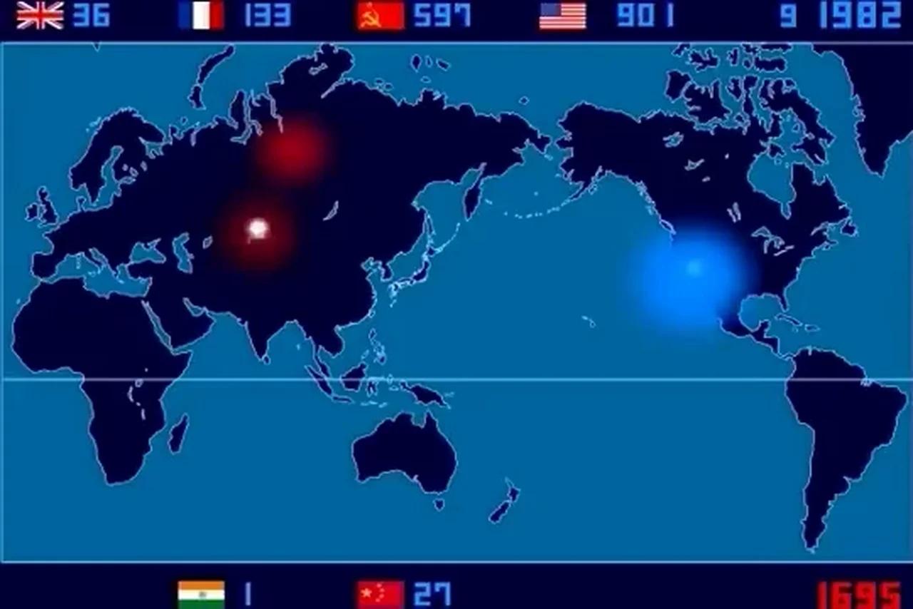 "A Time-Lapse Map of Every Nuclear Explosion Since 1945" by Isao Hashimoto
