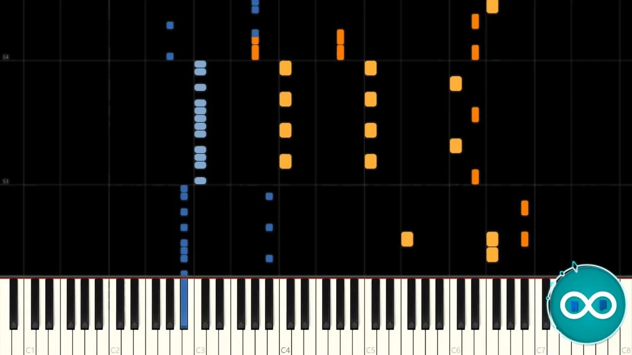 Waterflame - Sky Fortress Midi Piano Synthesia NO BG