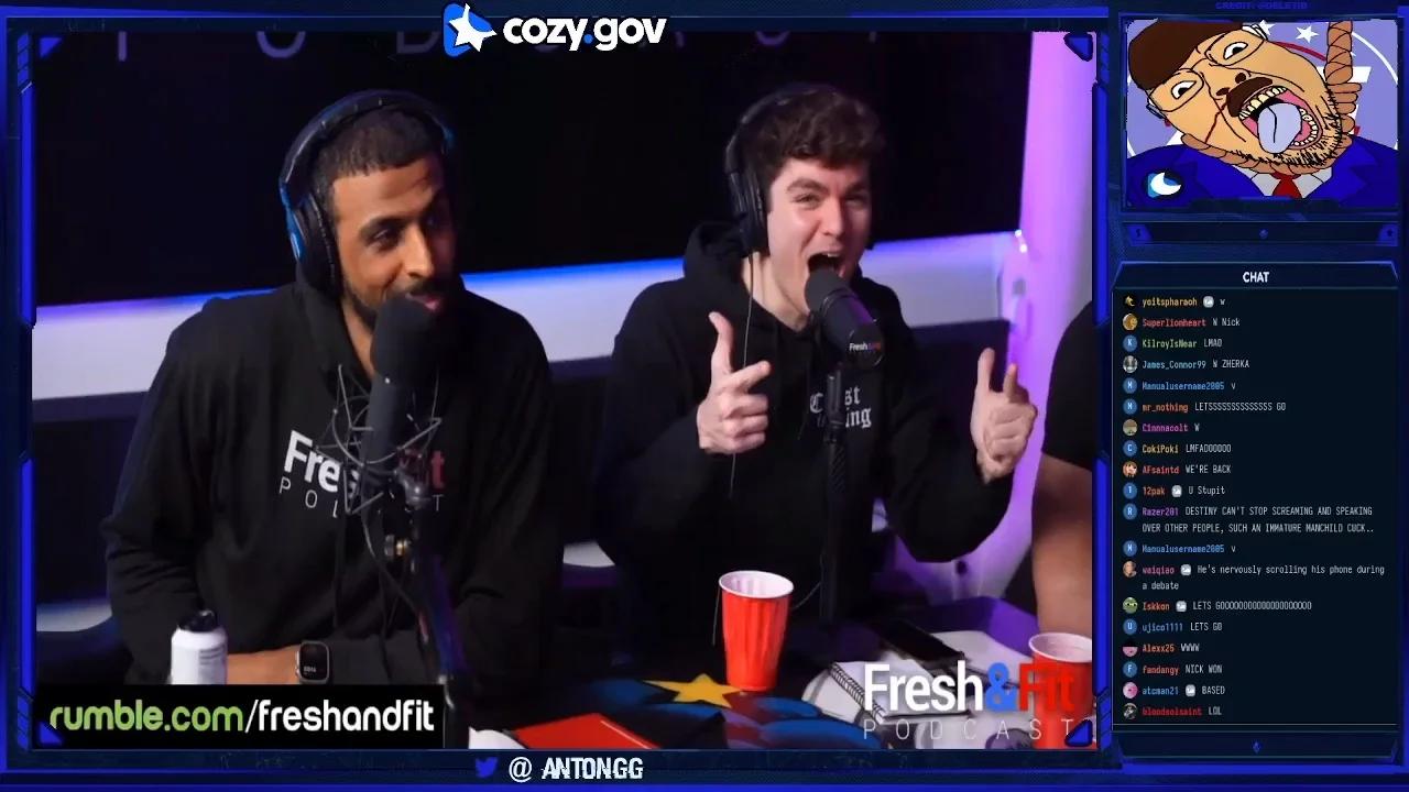 Fresh & Fit: Nick Fuentes vs Destiny (ft. Zherka and Sneako) - THE JQ