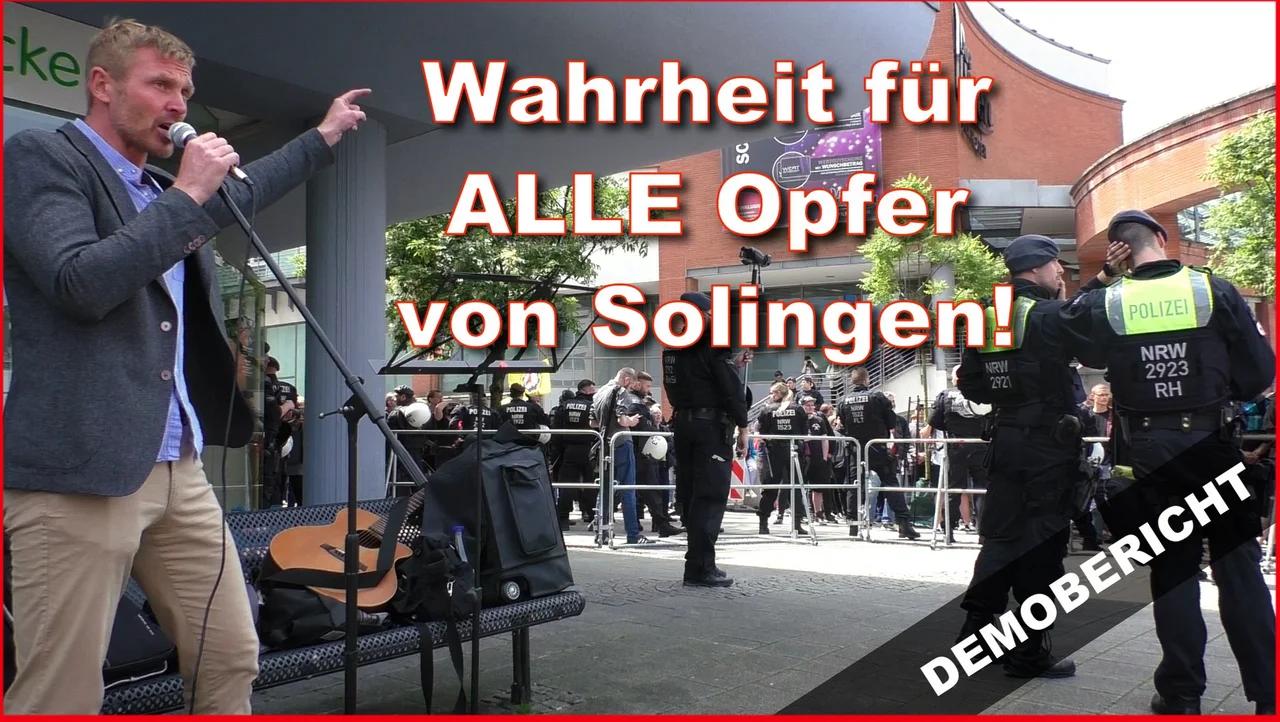 #VOLKSLEHRER: Wahrheit für ALLE Opfer von Solingen | DEMOBERICHT