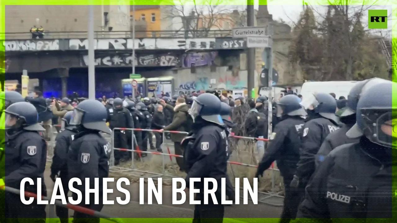 Counter-protests turn chaotic in Berlin amid ‘Law and Order' march