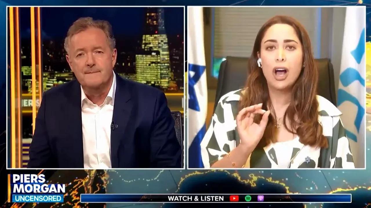 Piers Morgan vs May Golan Israeli Minister 7-1-25