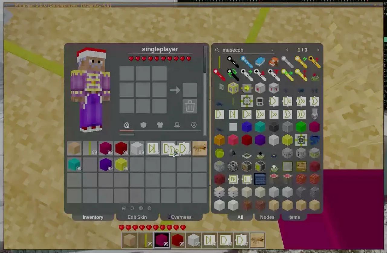 Special Mesecons to minetest in Artix-Linux
