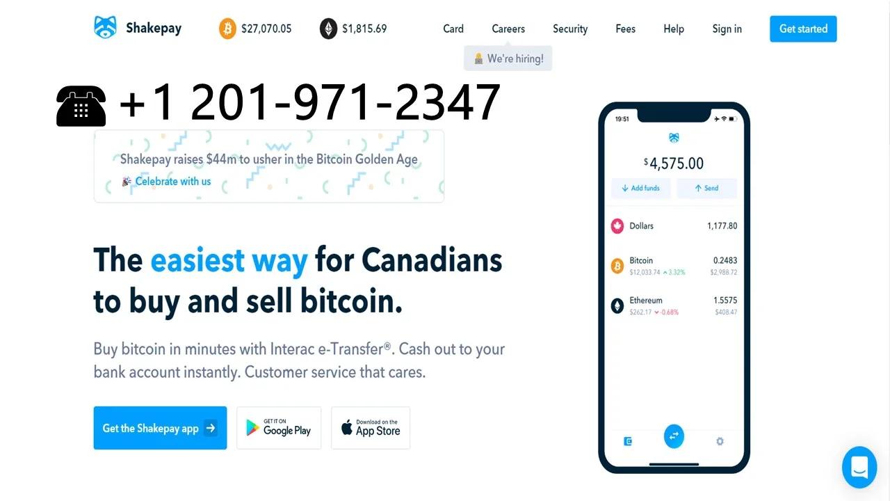 Shakepay login ☎️+1(201↹971↹2347)☎️ Official